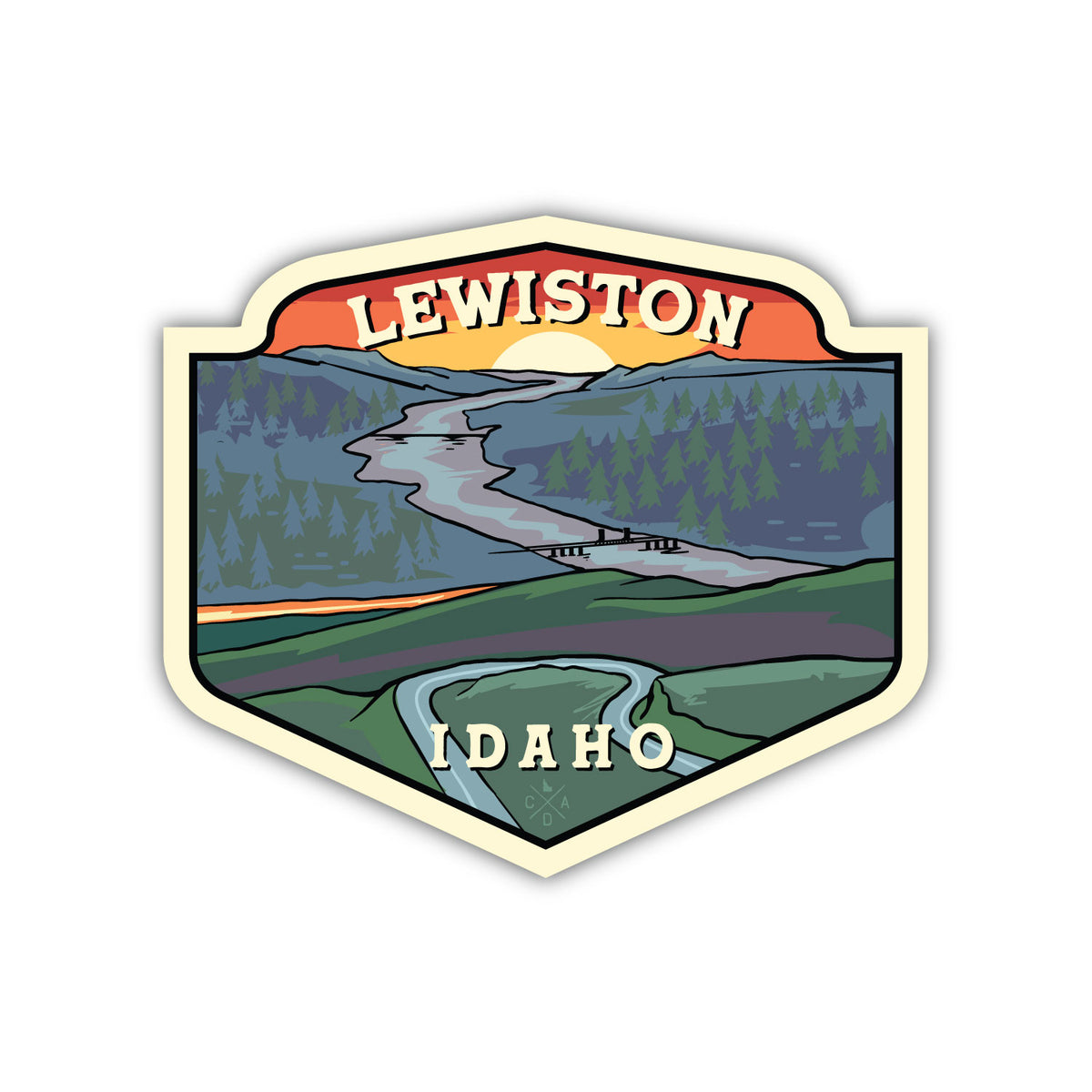 Lewiston Idaho Sticker – CDA IDAHO Clothing Company