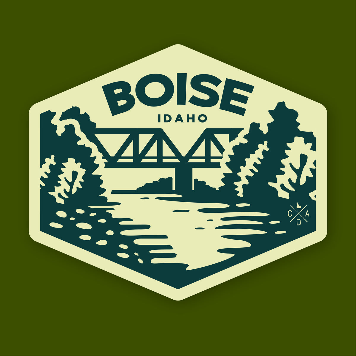 Walking Boise Idaho Sticker – CDA IDAHO Clothing Company