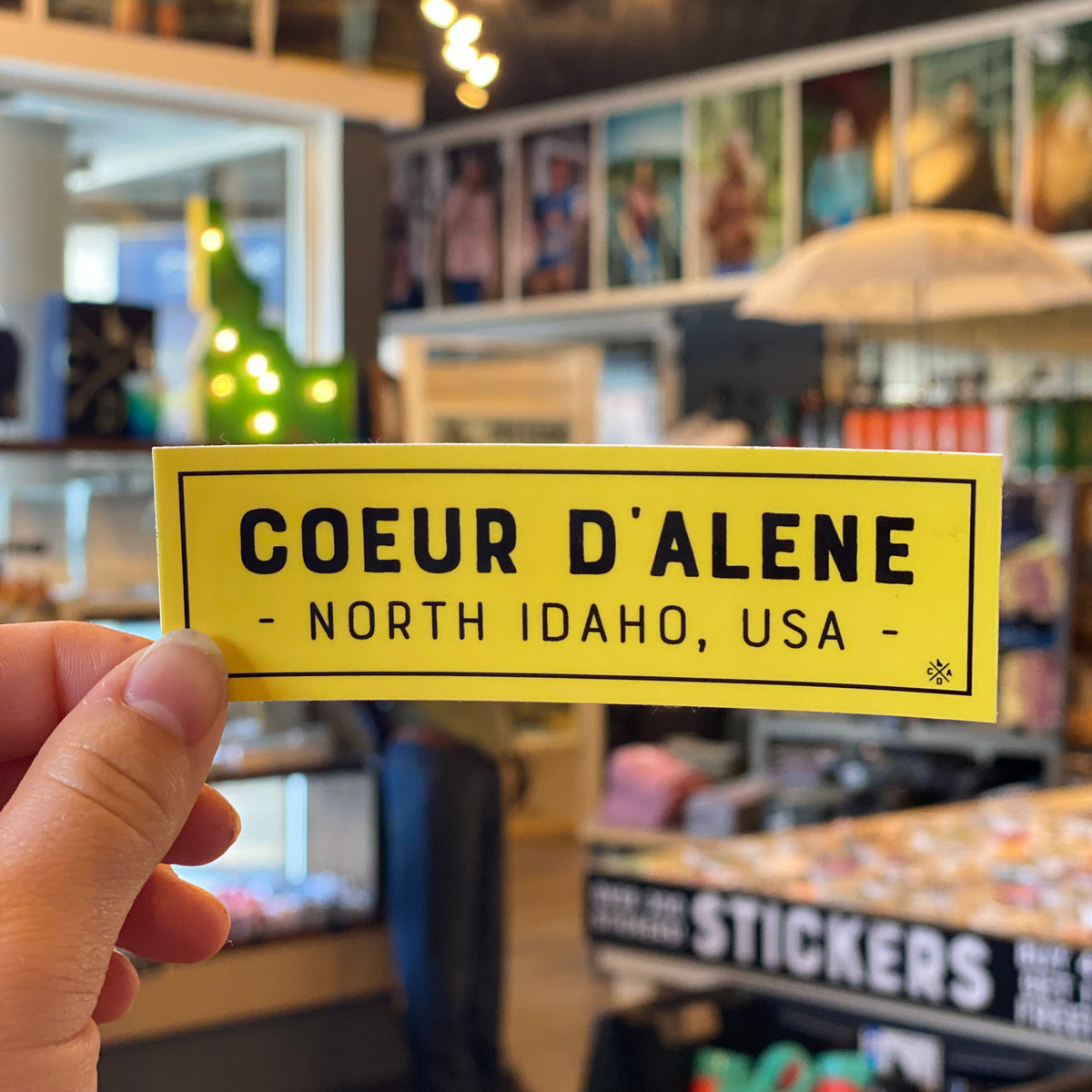Coeur d'Alene North Idaho Sticker – CDA IDAHO Clothing Company