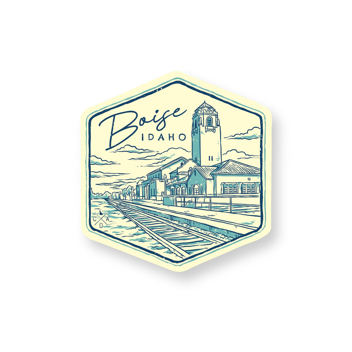 Boise Train Station Sticker – CDA IDAHO Clothing Company