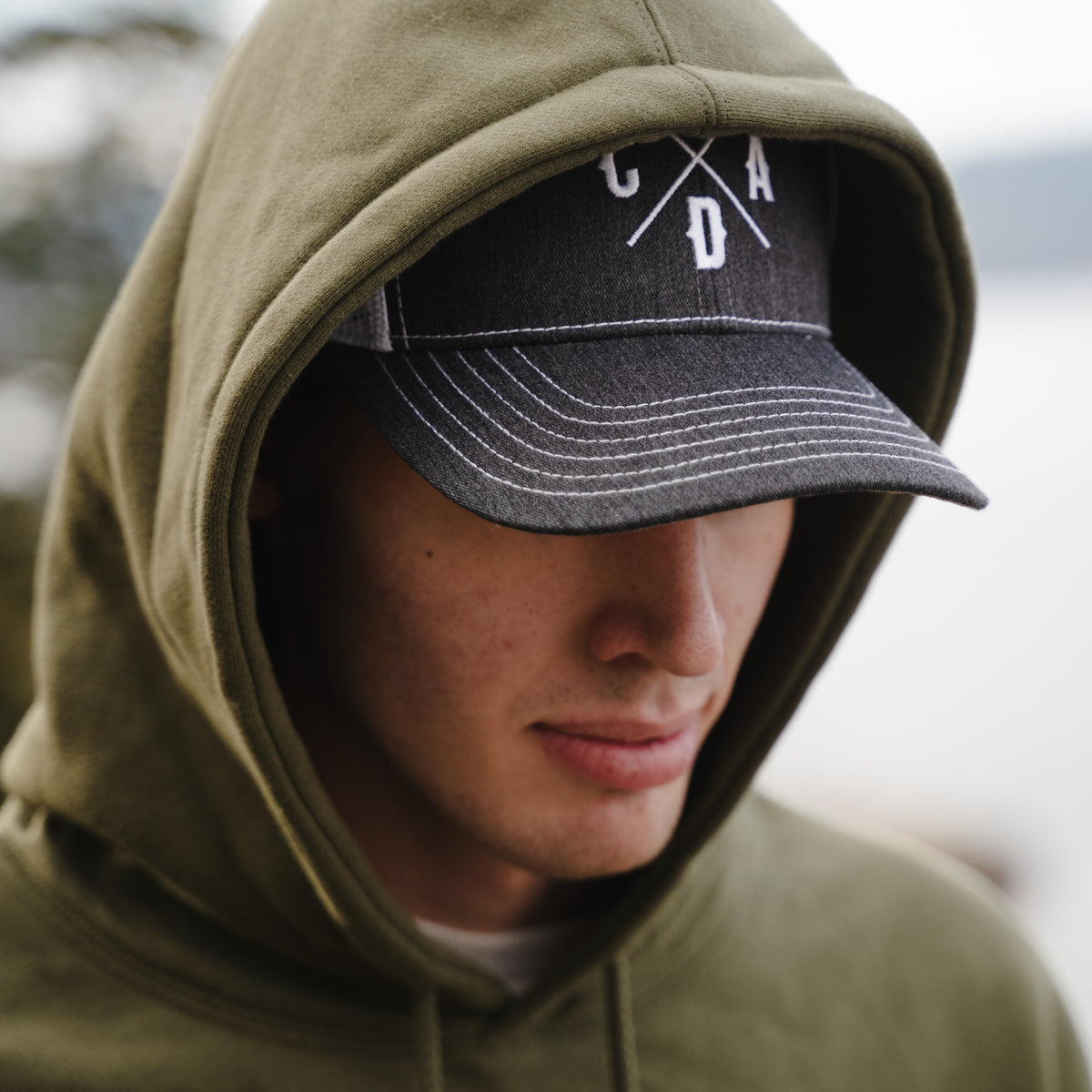 Army Green CDA Musket Logo Heavyweight Hoodie – CDA IDAHO Clothing Company