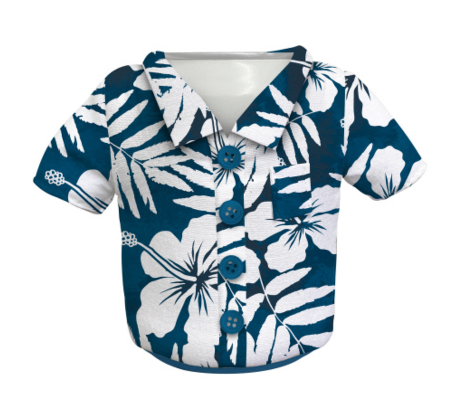 THE ALOHA - SAILOR BLUE FLORAL – CDA IDAHO Clothing Company