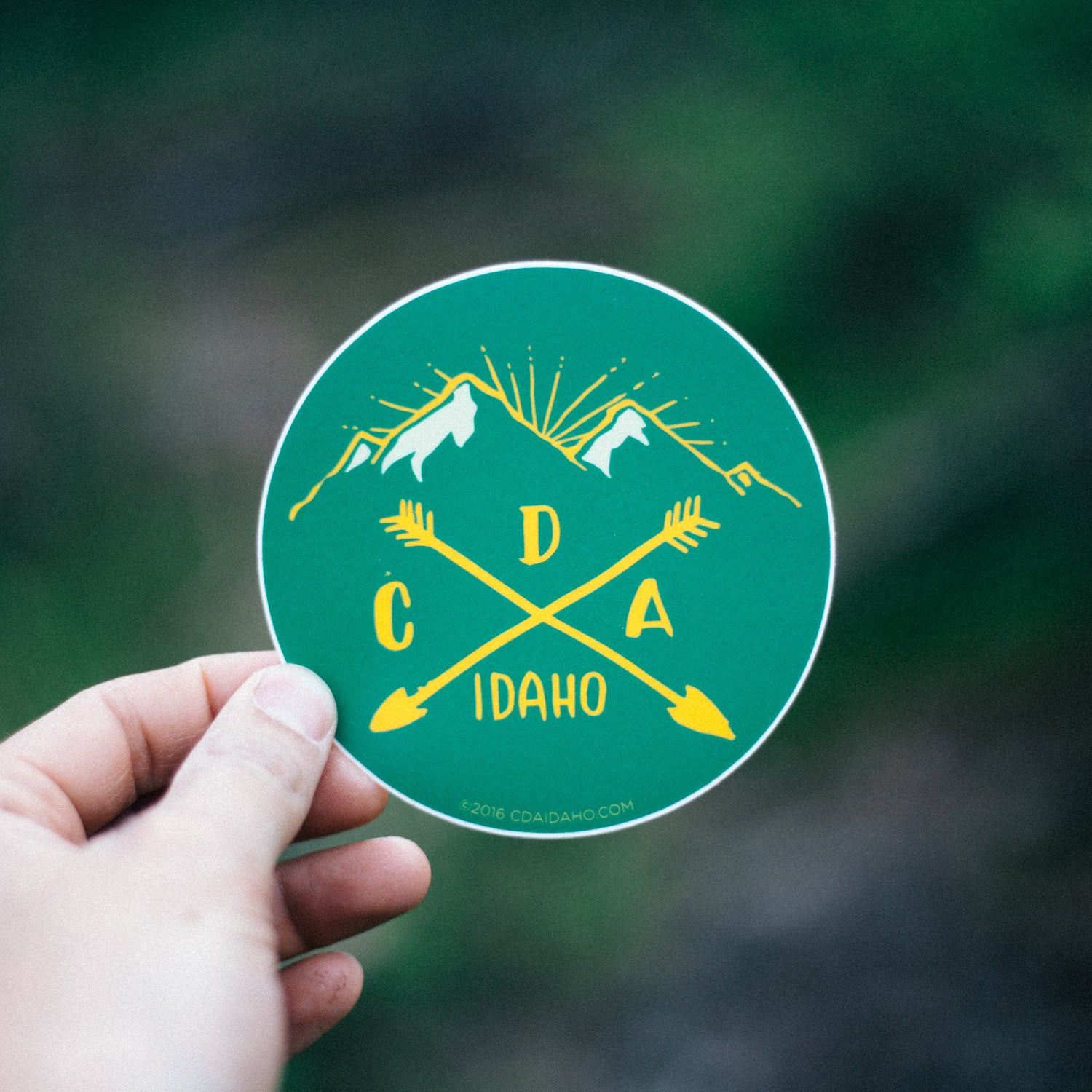 Camping Logo Sticker – CDA IDAHO Clothing Company