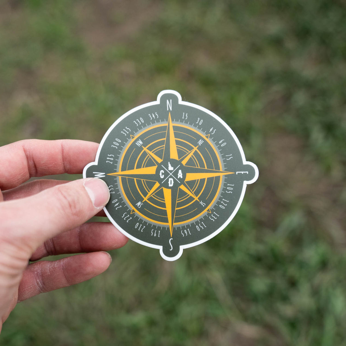 CDA Compass Sticker – CDA IDAHO Clothing Company