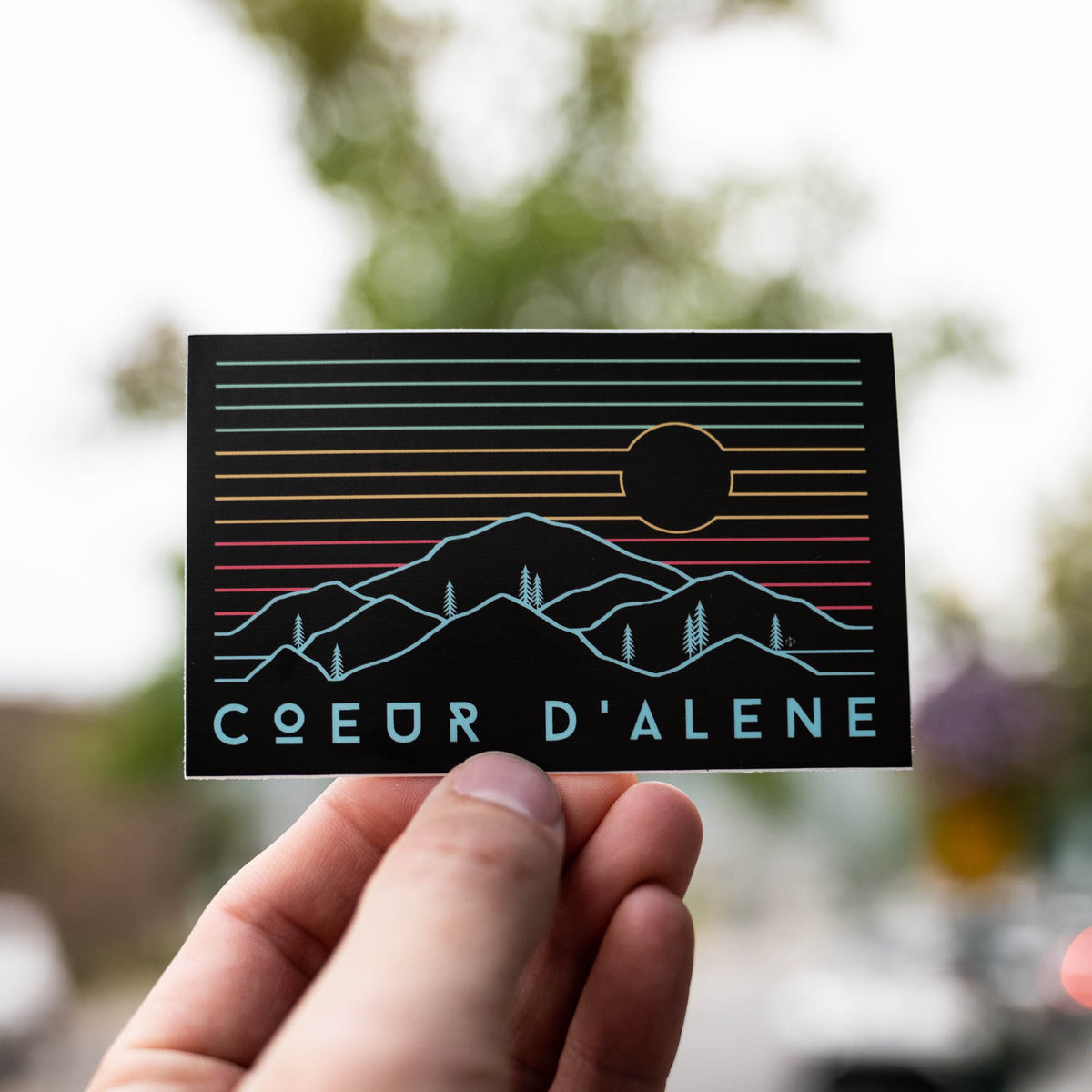 Coeur d'Alene Views Sticker – CDA IDAHO Clothing Company