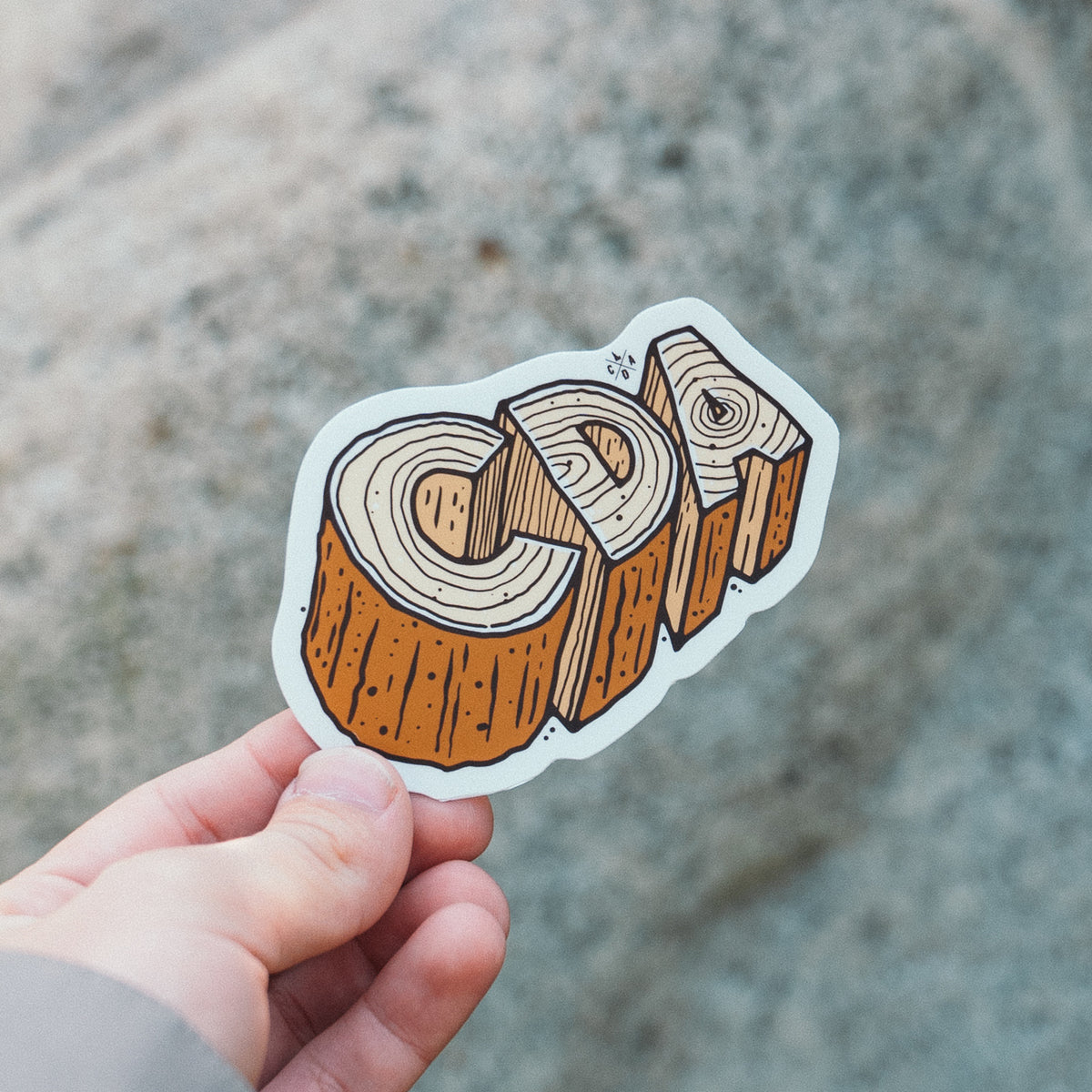 CDA Chopped Wood Sticker – CDA IDAHO Clothing Company