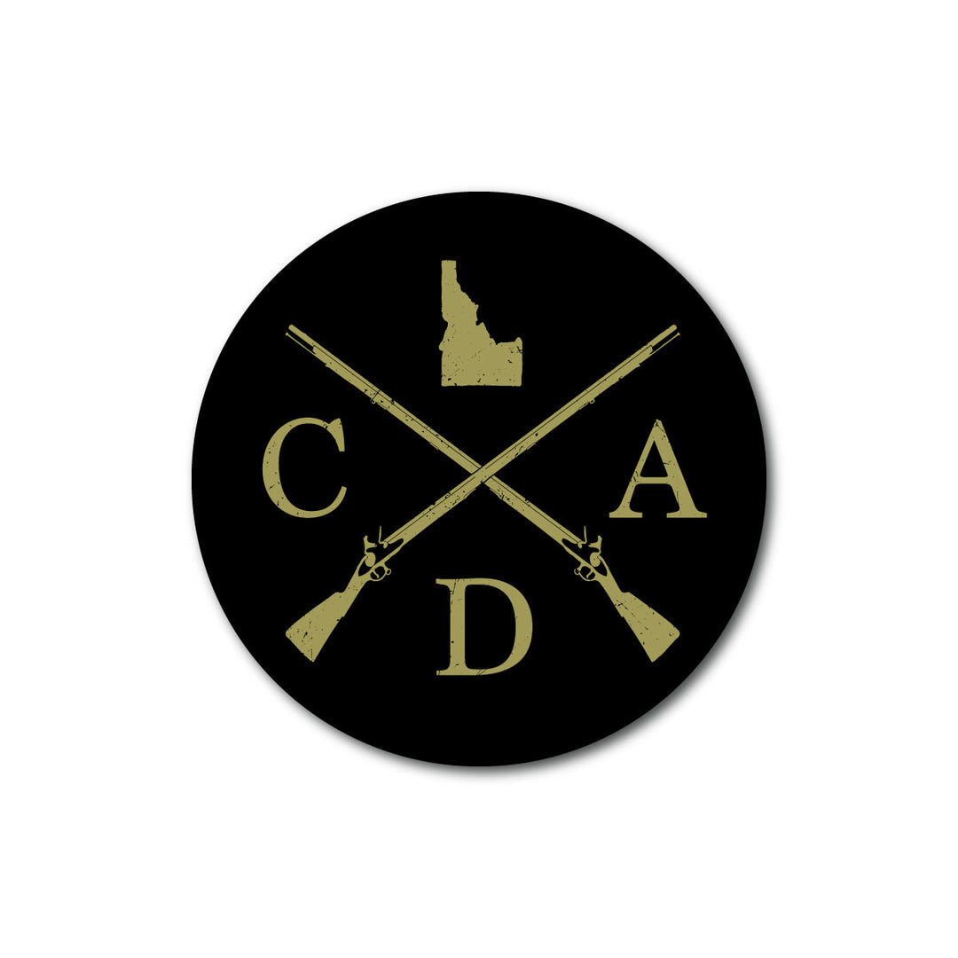 CDA Musket Sticker – CDA IDAHO Clothing Company