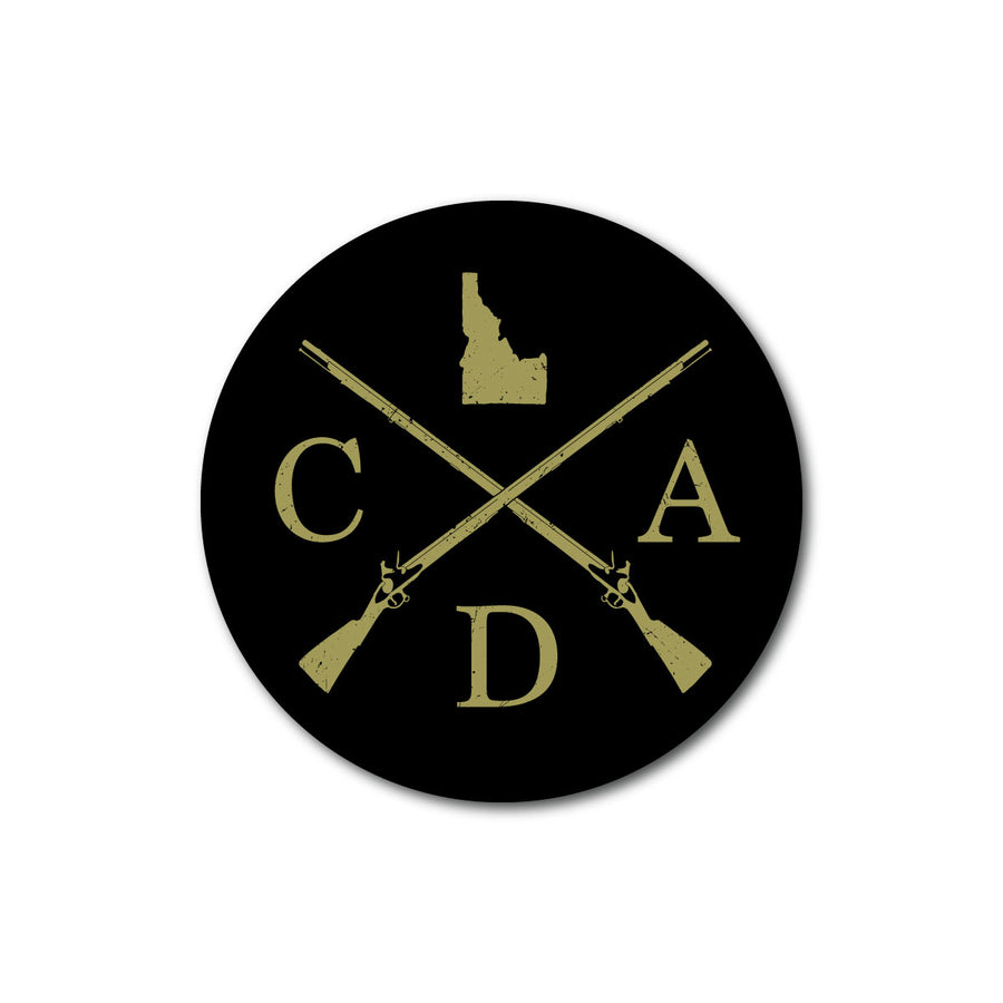 CDA Musket Sticker – CDA IDAHO Clothing Company