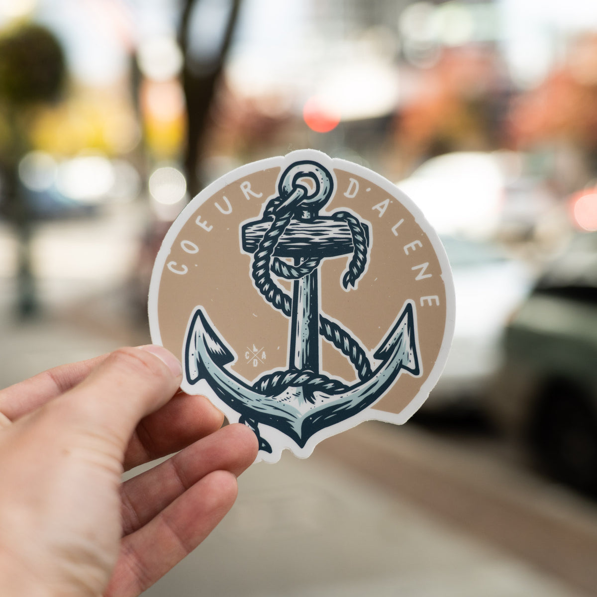 Coeur d'Alene Classic Anchor Sticker – CDA IDAHO Clothing Company
