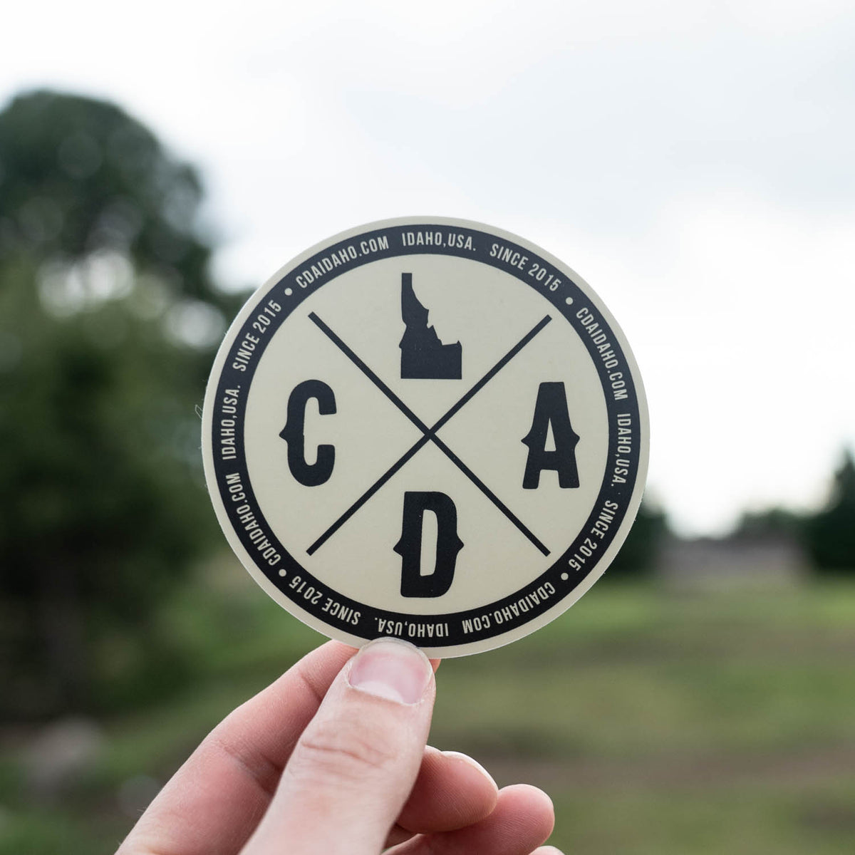 CDA Logo Since 2015 Sticker – CDA IDAHO Clothing Company
