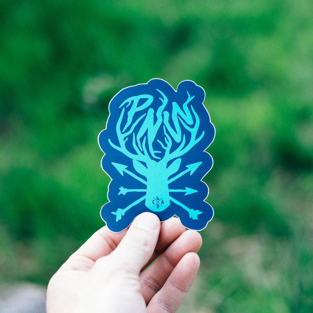 PNW Deer & Arrows Sticker – CDA IDAHO Clothing Company