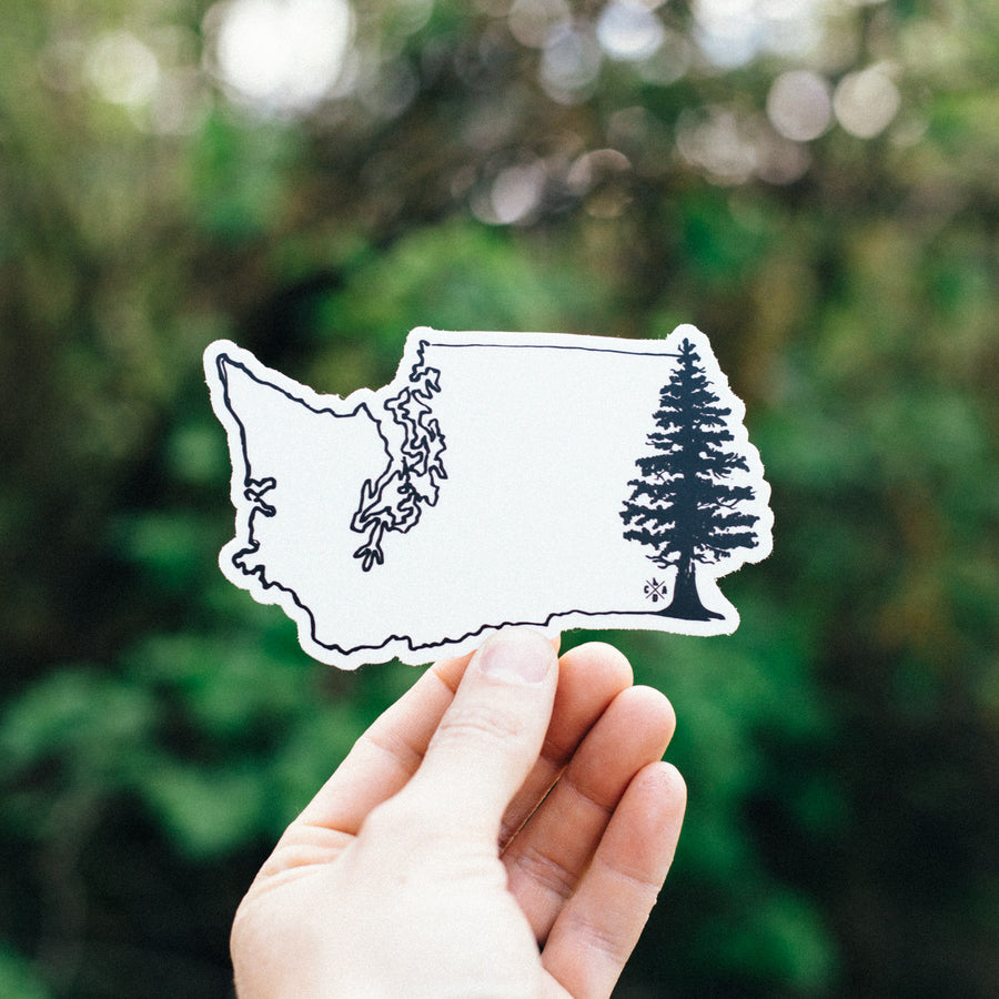 Washington Tree Sticker – CDA IDAHO Clothing Company