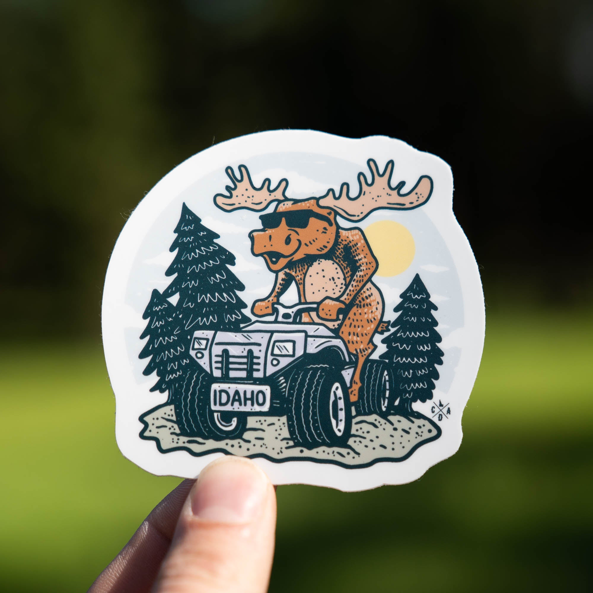 Idaho ATV Moose Sticker – CDA IDAHO Clothing Company
