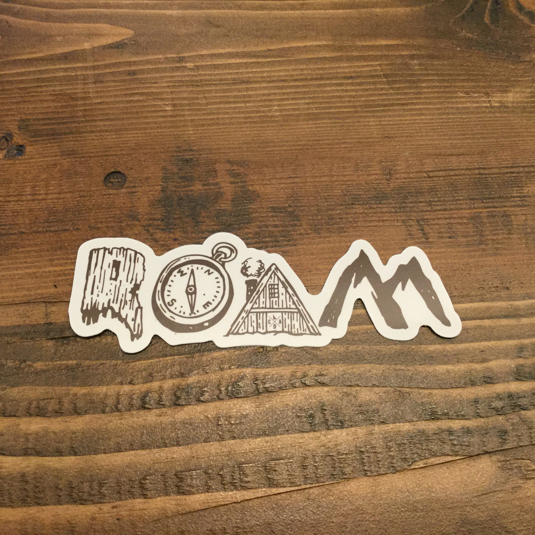 Roam sticker – CDA IDAHO Clothing Company