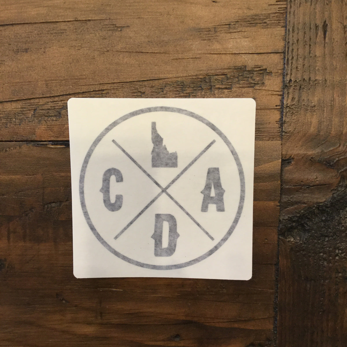 CDA IDAHO LOGO Black Decal – CDA IDAHO Clothing Company