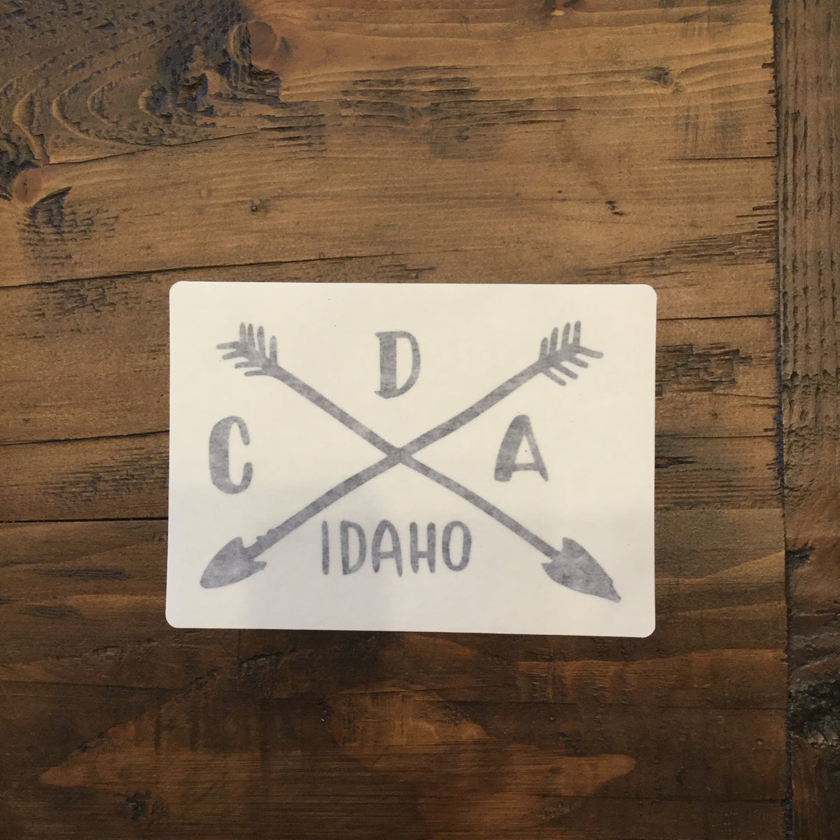 CDA Camping Logo Black Decal – CDA IDAHO Clothing Company