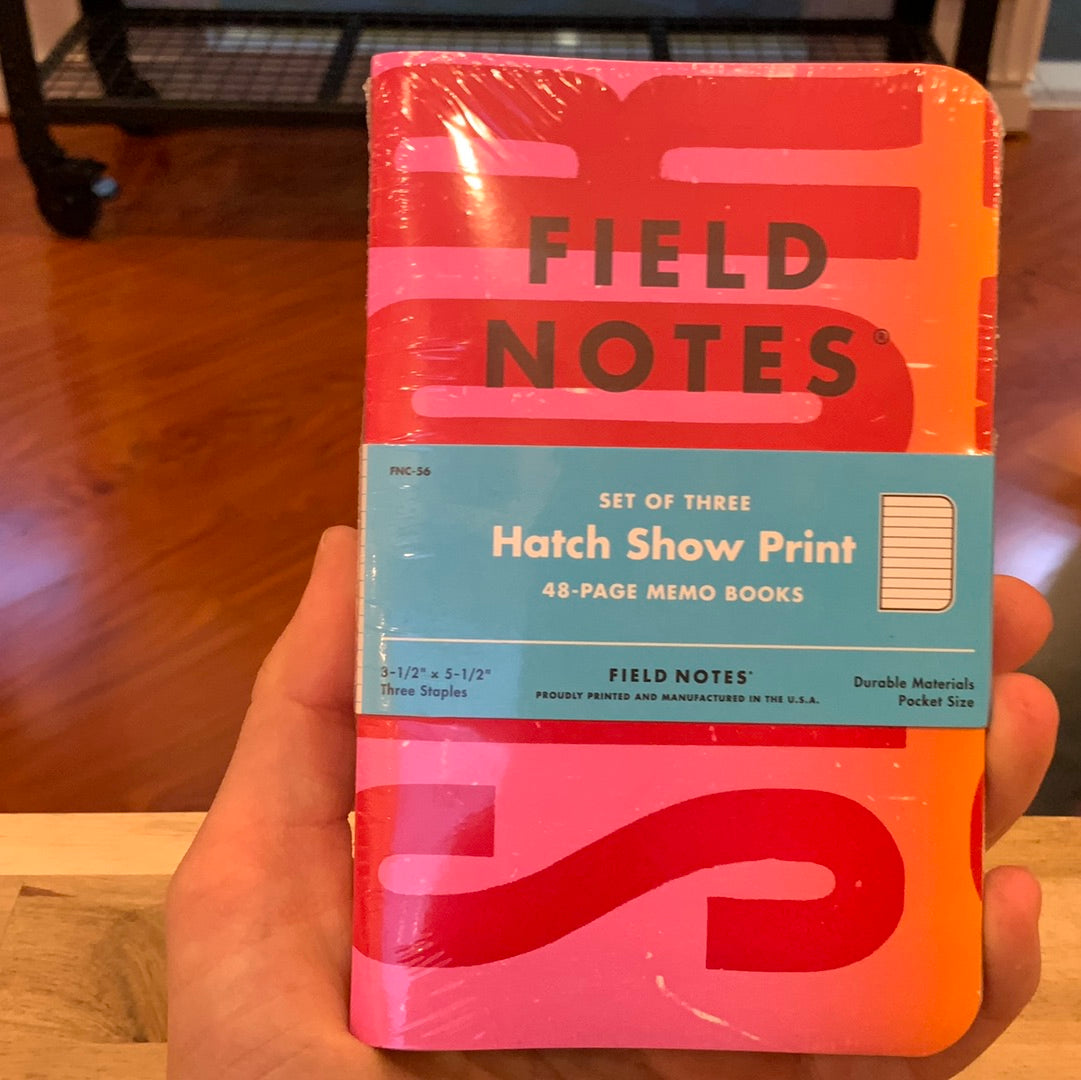 Field Notes Hatch Show Print – CDA IDAHO Clothing Company
